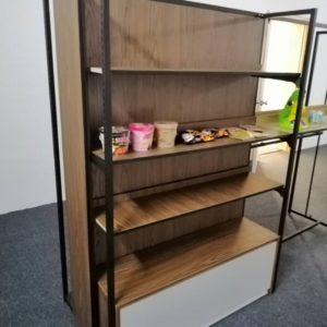 Netwell Engineering Work Sdn Bhd | Island Rack with Wooden Panel