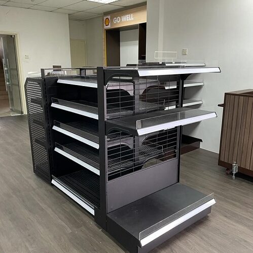 Netwell Engineering Work Sdn Bhd | Gondola Shelving (Netting Back Panel)